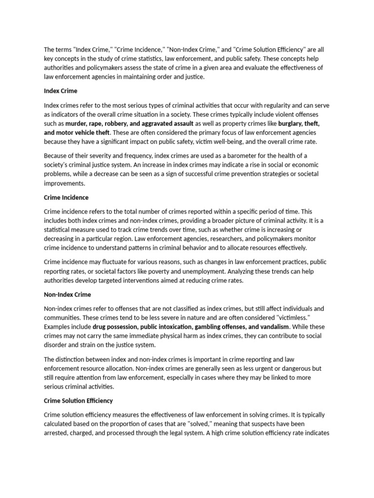 Understanding Crimes Statistucs | PDF | Crimes | Crime & Violence