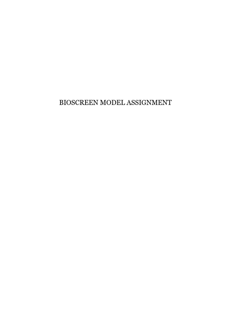 Bioscreen Assignment Final | PDF | Environmental Science