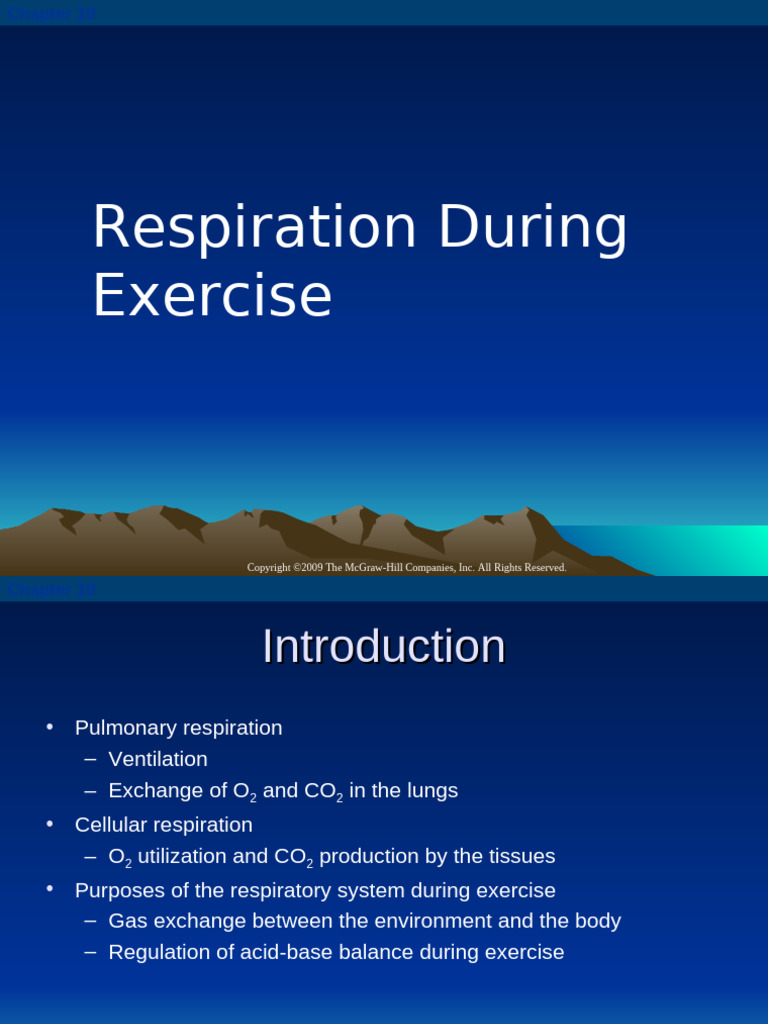 CH# 10 Respiration During Excercise | PDF | Respiratory Tract | Breathing