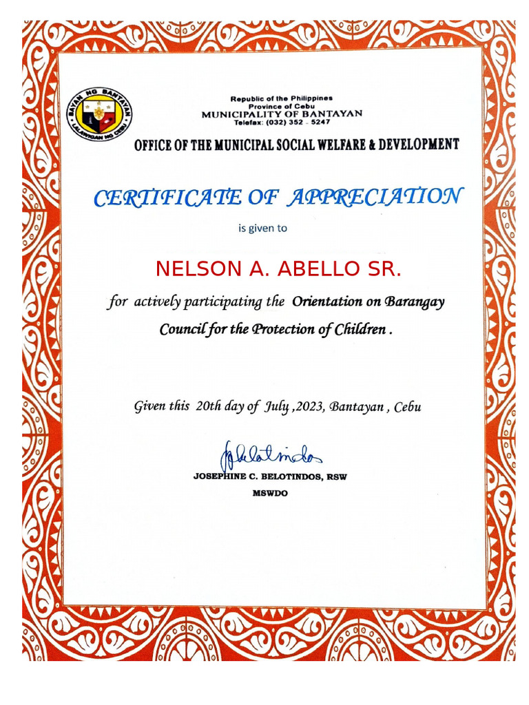 BCPC Training Cert | PDF