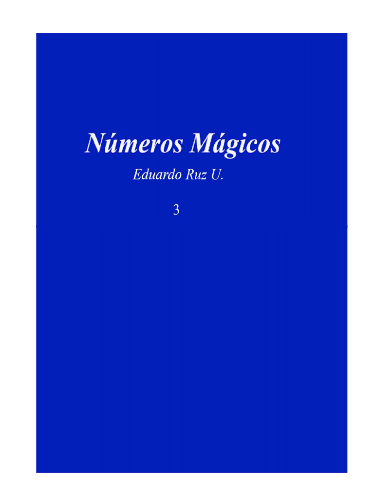 Números Mágicos: Claves Universales | PDF | Pi