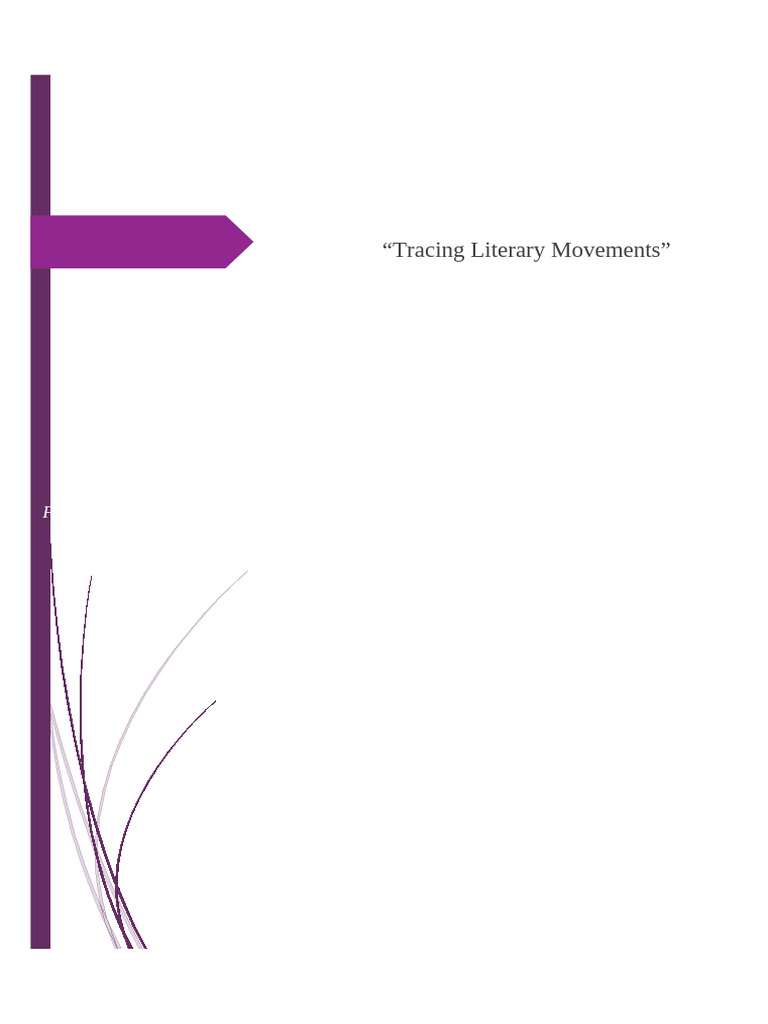 Tracing Literary Movements | PDF | Romanticism | William Shakespeare