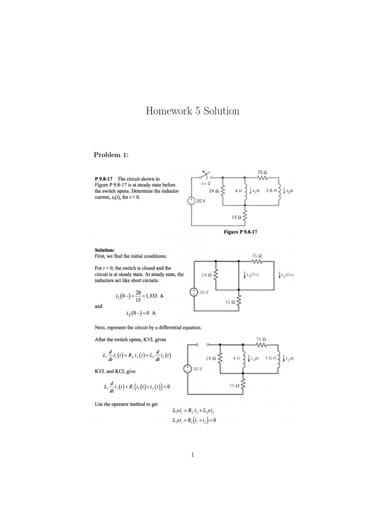 HW5 Solution | PDF