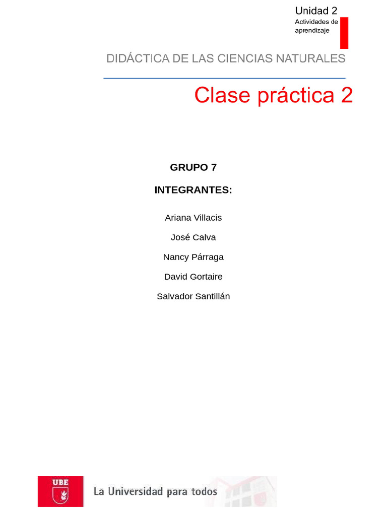 CLASE PRACTICA 2 Didactica CCNN | PDF | El plastico | Evaluación