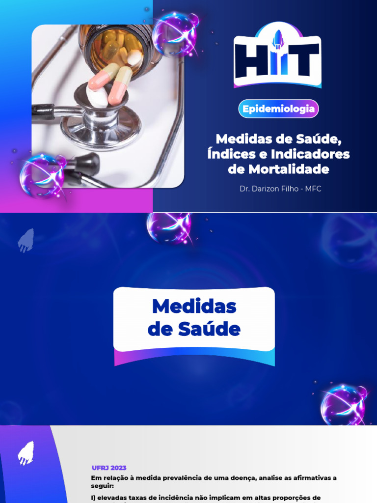 Medidas de Saúde, | PDF | Taxa de mortalidade | Gravidez