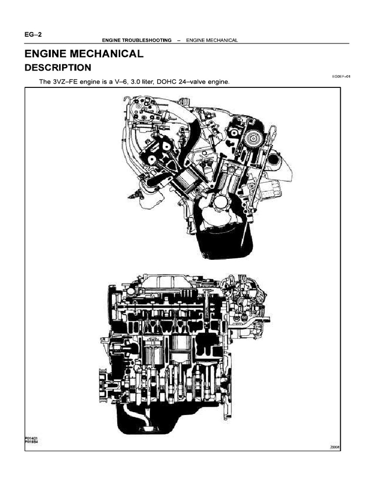 3VZ-FE Engine Mechanical To Page 30 | PDF