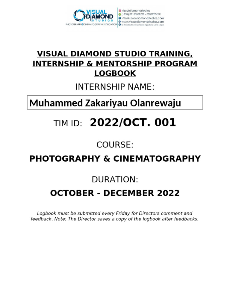 3. LOGBOOK | PDF | Composition (Visual Arts) | Imaging