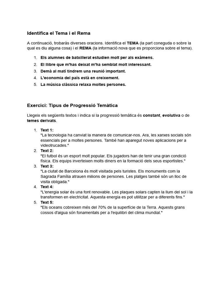 Exercici Tema Rema | PDF
