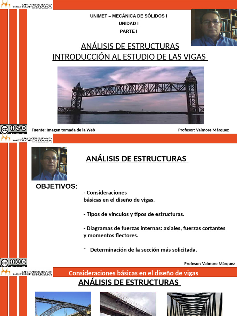 Presentación #1 - ANALISIS DE ESTRUCTURAS VIGAS (Introducción) | PDF | Viga (Estructura) | Braguero