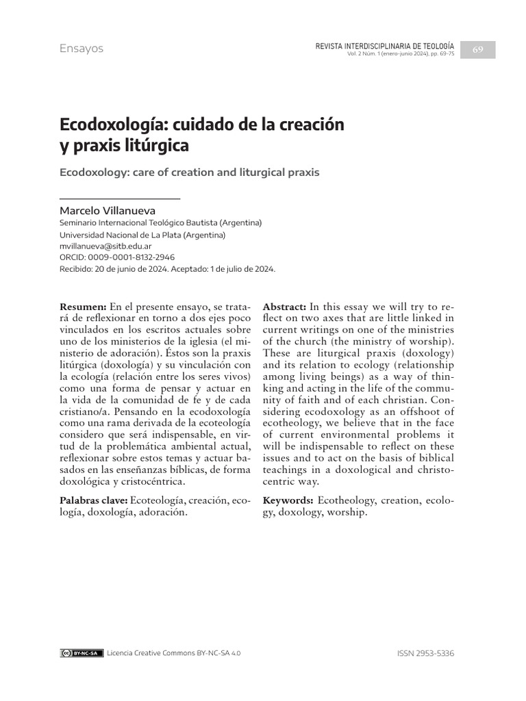 Villanueva RIT Vol.2 Num.1 | PDF | Deidad creadora | Dios