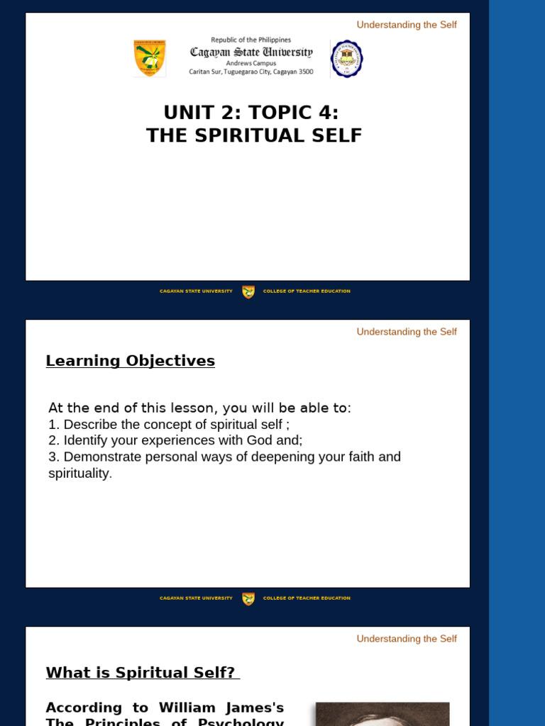 Unit 2 Topic 4 Spiritual Self | PDF | God | Spirituality
