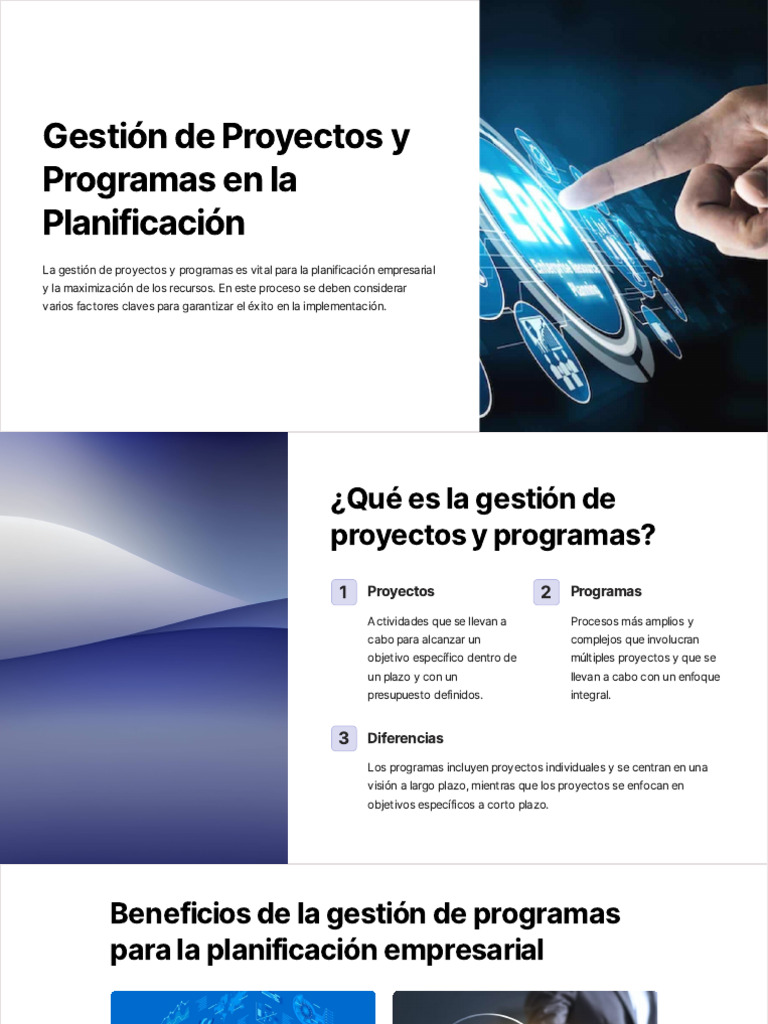 Gestión Efectiva de Proyectos y Programas | PDF | Gestión de proyectos ...