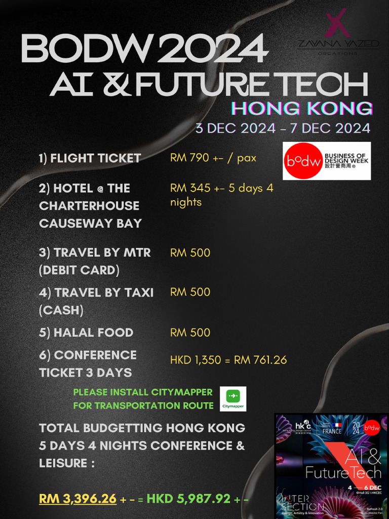 HONGKONG BoDW AI DESIGN CONFERENCE DEC 2024 | PDF