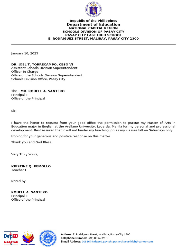 MAED Letter of Intent | PDF