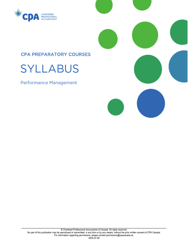 EC Performance Management Syllabus | PDF | Strategic Management ...