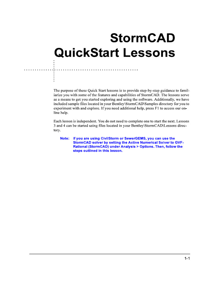 Stormcad Guide Autodesign | PDF