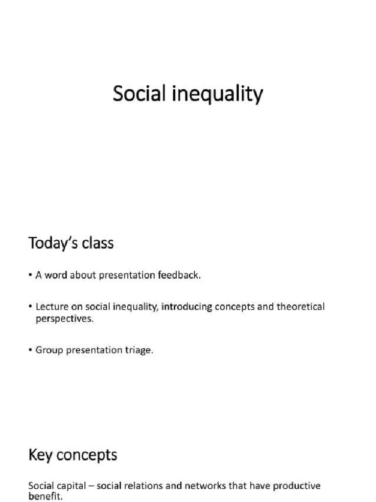 Social Inequality | PDF