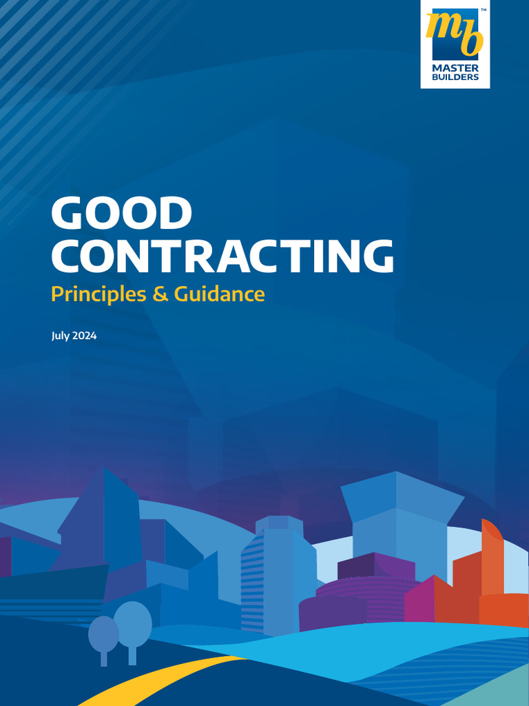 Good Contracting Principles and Guidance July 2024 | PDF | Risk ...