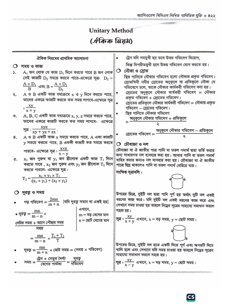 PDF No-104 - Unitary Method | PDF
