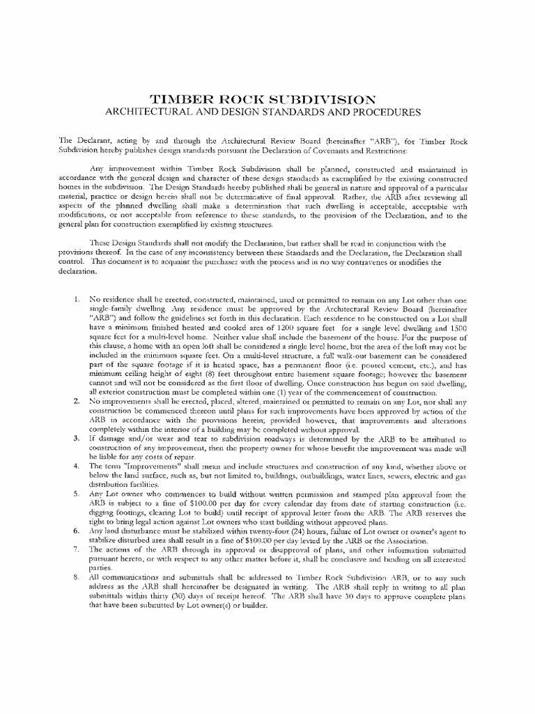 Architectural Standards and Guidelines | PDF | Basement | Private Law