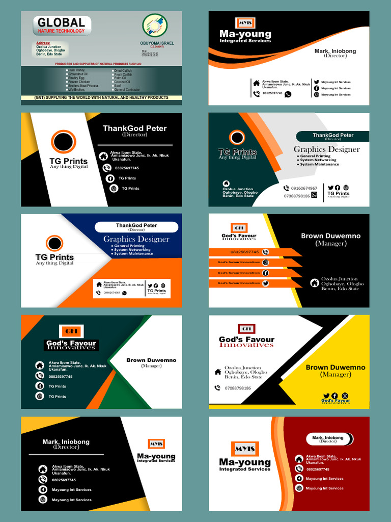 BUSINESS CARD PRACTICE23 | PDF