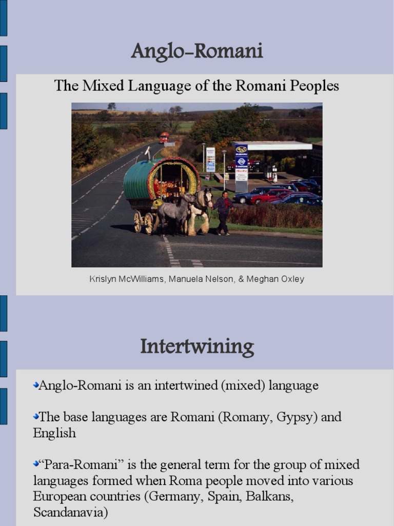 Anglo-Romani Language | Languages | Linguistics