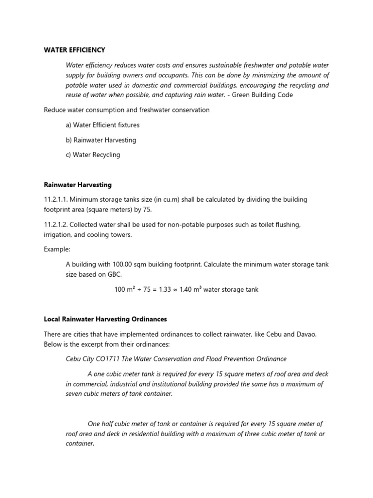 Water Efficiency - Part 1 | PDF | Surface Runoff | Water