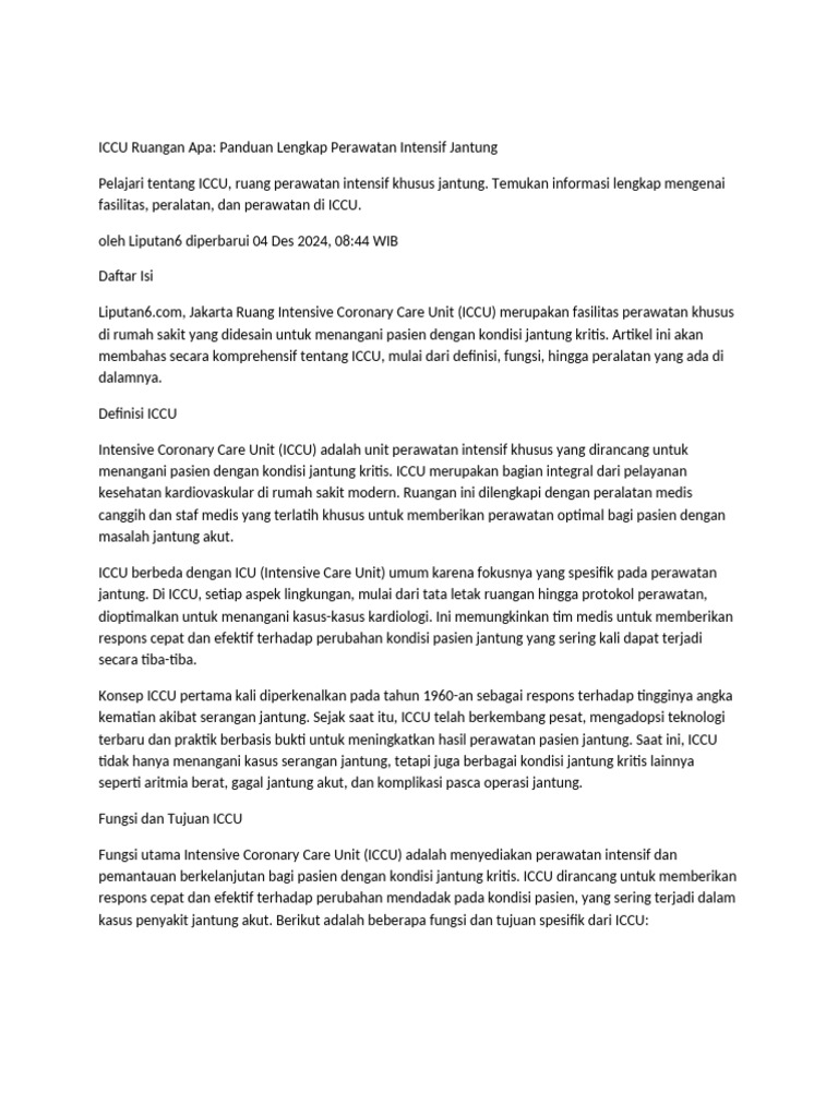 ICCU Ruangan Ap-WPS Office | PDF