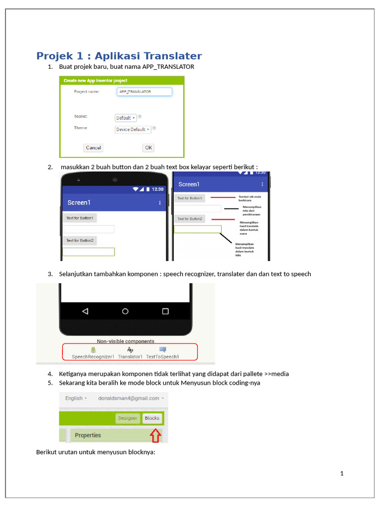 Tuturial Mit App Inventor | PDF