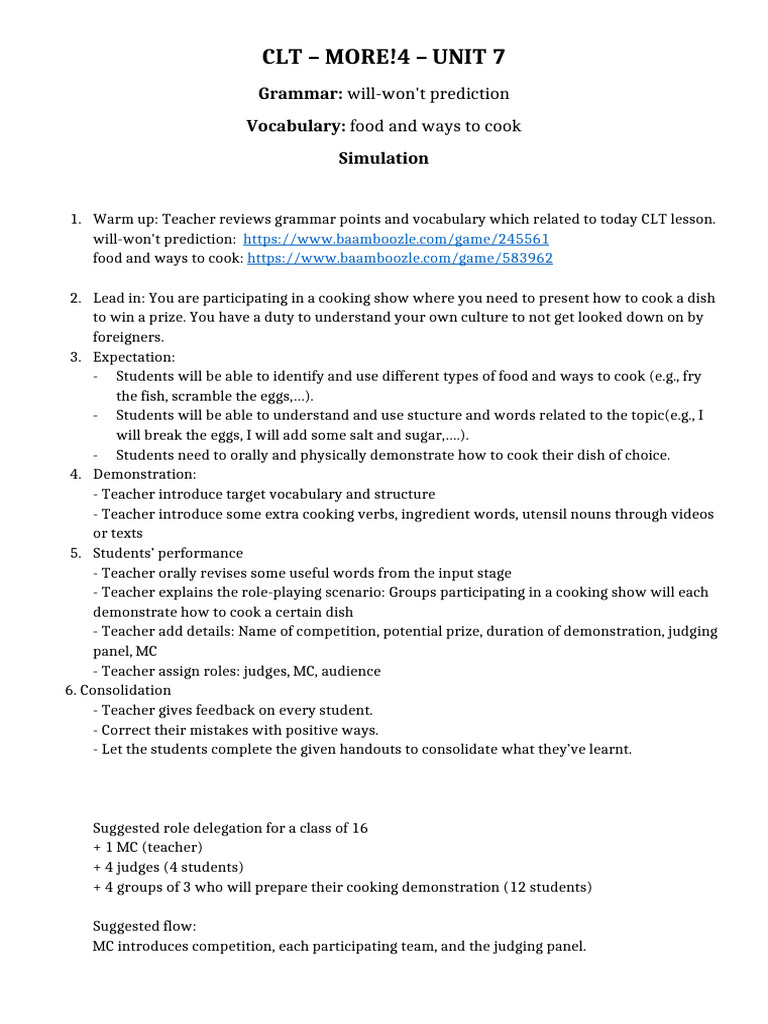 Cooking Basics for Teens | PDF | Linguistics | Grammar