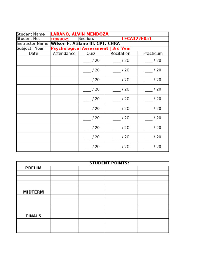 Index Card Format | PDF