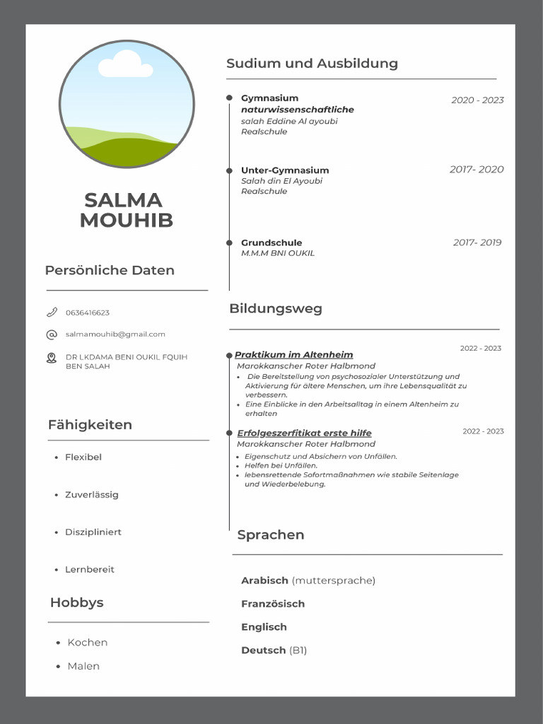Salma CV | PDF