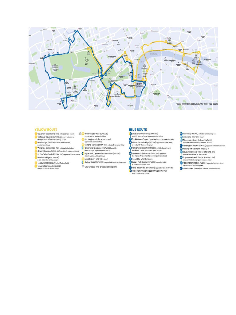 Tootbus London HoHO Map | PDF