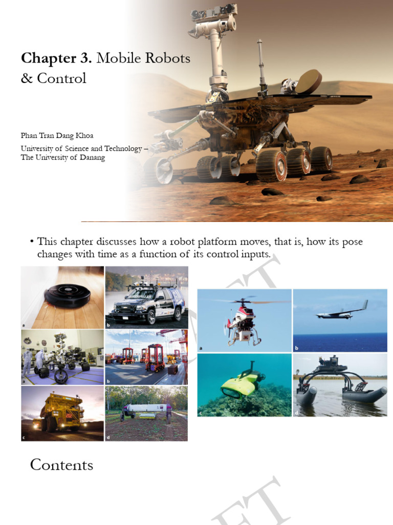 Chapter 3 - Part 1 - Mobile Robots & Control | PDF | Rotation | Velocity
