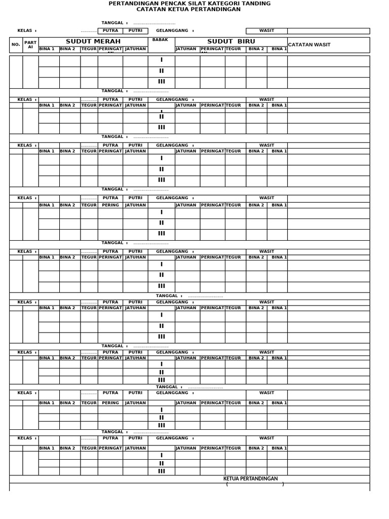 Form Catatan KP | PDF