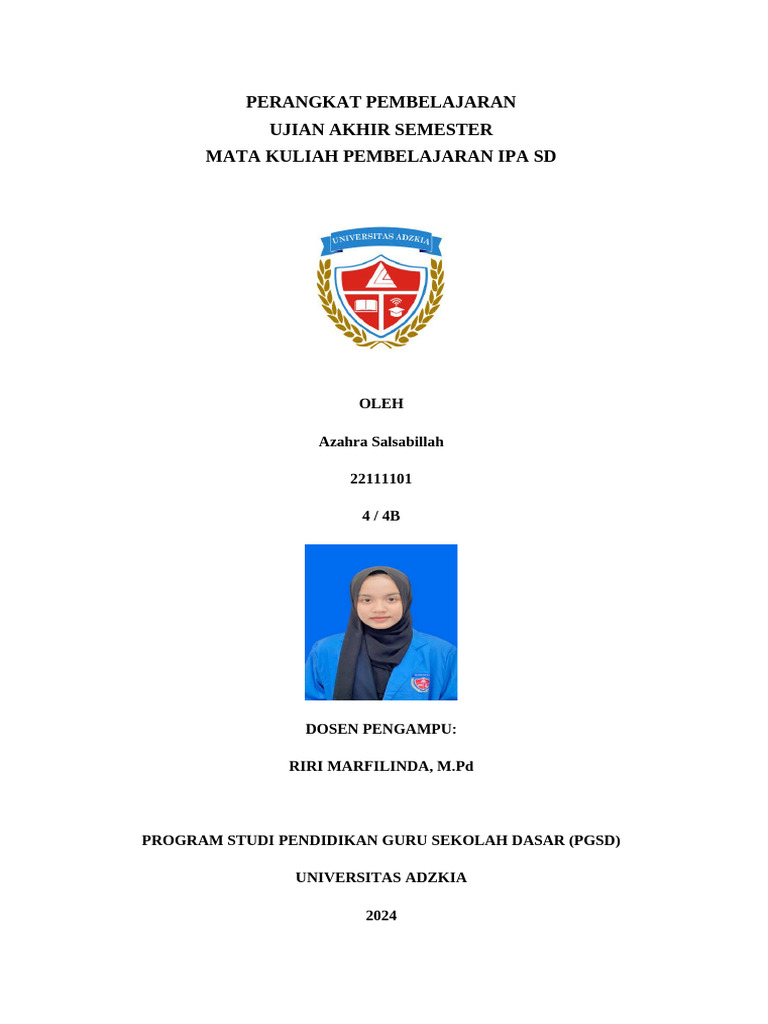 Modul Ajar Azahra Salsabillah | PDF