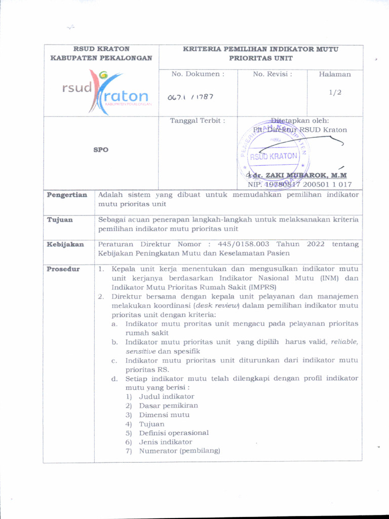 Spo Pemilihan Impunit | PDF