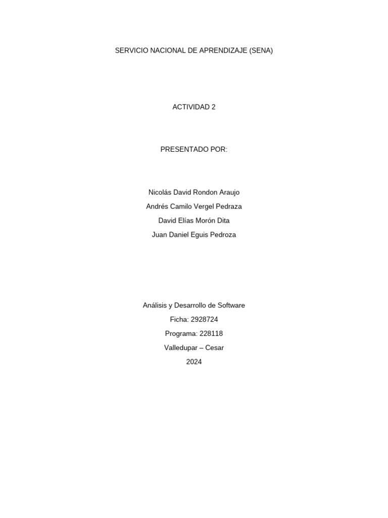 Proyectos TICs NICOLAS RONDON 2928724 | PDF | Gestión de recursos ...