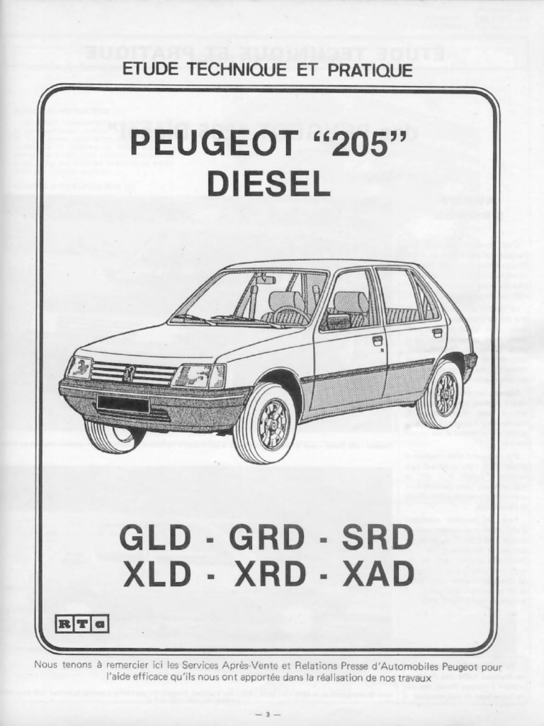 RTA Peugeot 205 GLD GRD SRD XLD XRD Xad | PDF