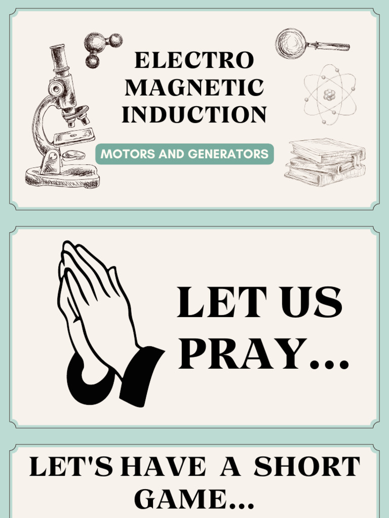 Electromagnetic Induction Basics | PDF | Electric Motor ...