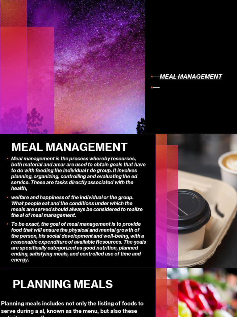 Meal management | PDF | Convenience Food | Kitchen Utensil