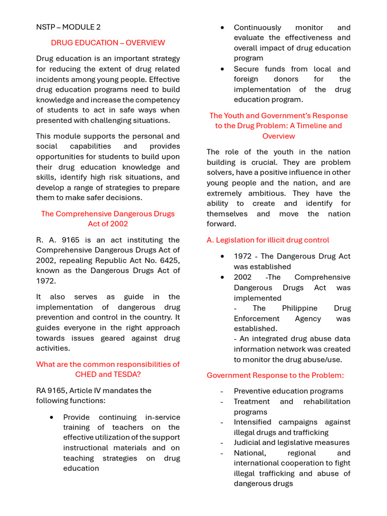 NSTP-MODULE-2 | PDF | Substance Abuse | Learning