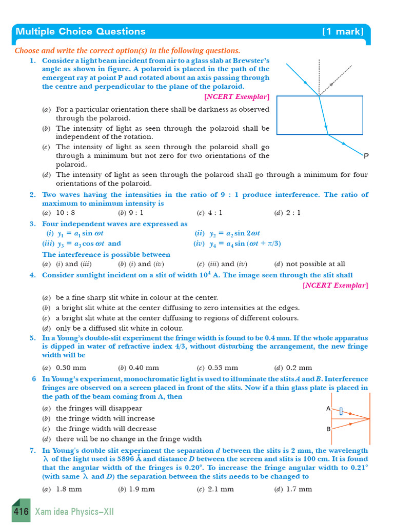 EXAM IDEA TERM 1&2 Part 1 | PDF | Applied And Interdisciplinary Physics ...