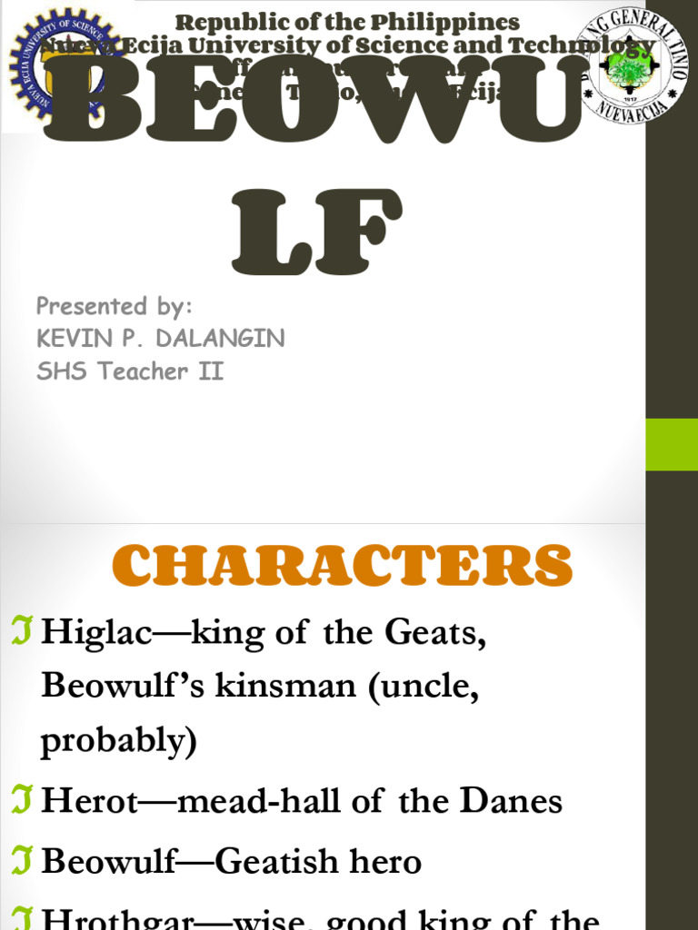 4.2-Beowulf-s-Death-2nd-version-for-distance-learning.pptx | PDF | Beowulf | Old English Poems