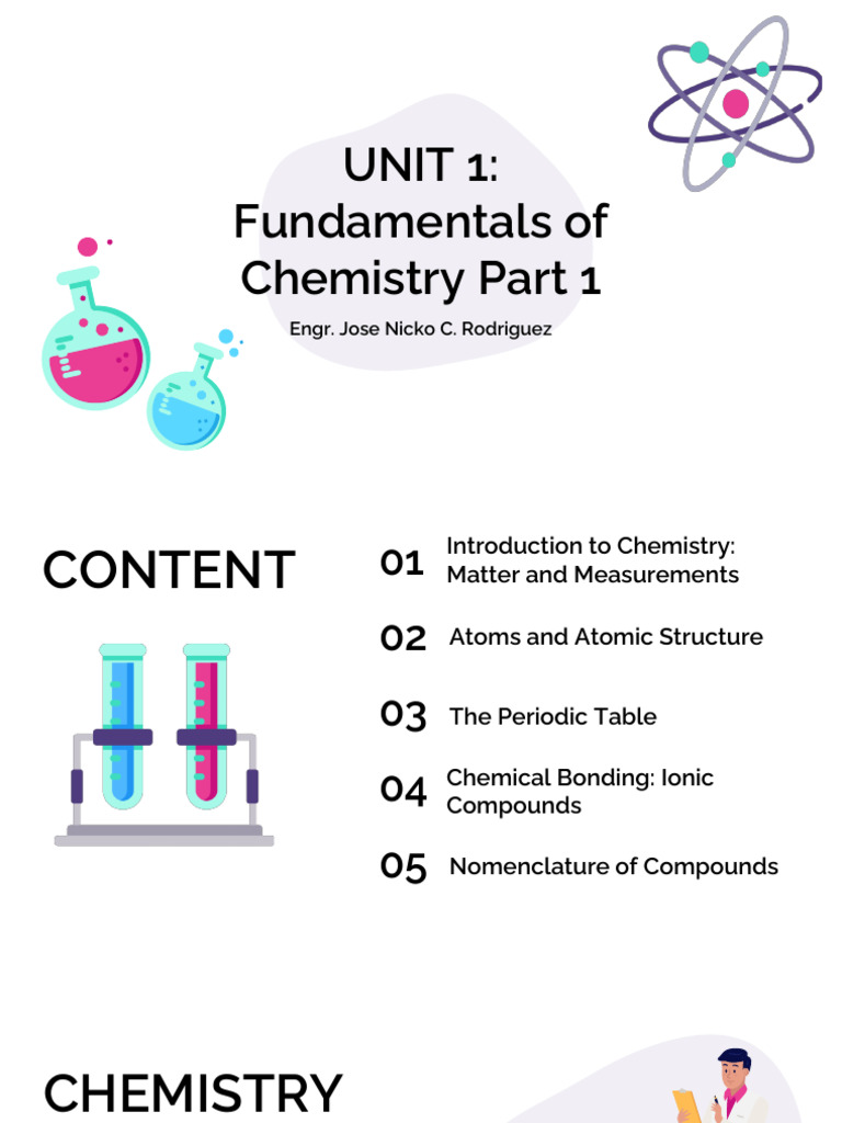 CFE-Unit-1-Part-1 | PDF | Ion | Chemical Compounds