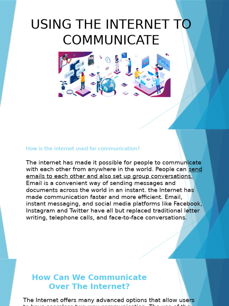 Using The Internet To Communicate | PDF