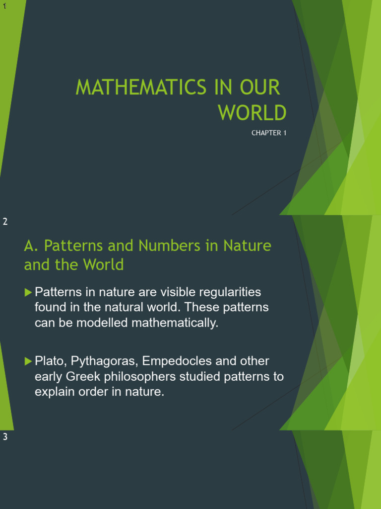 MMW-CHAPTER-1 | PDF | Pattern | Science