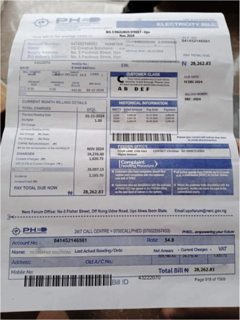 Electricity bill | PDF