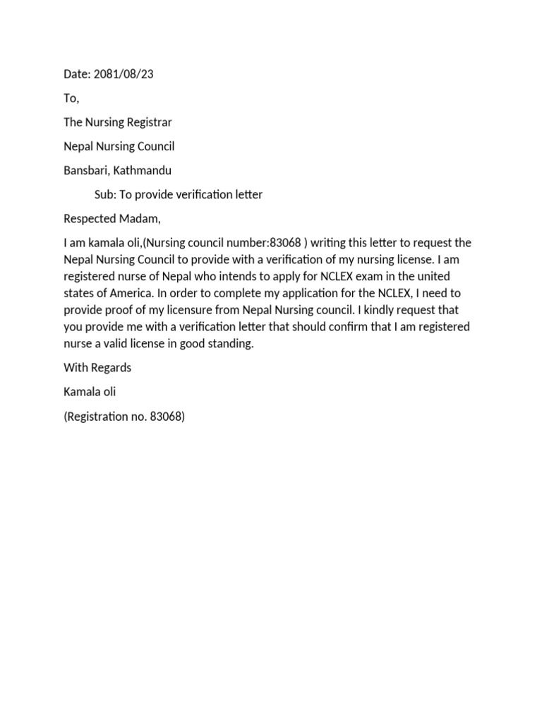 NNC Letter | PDF