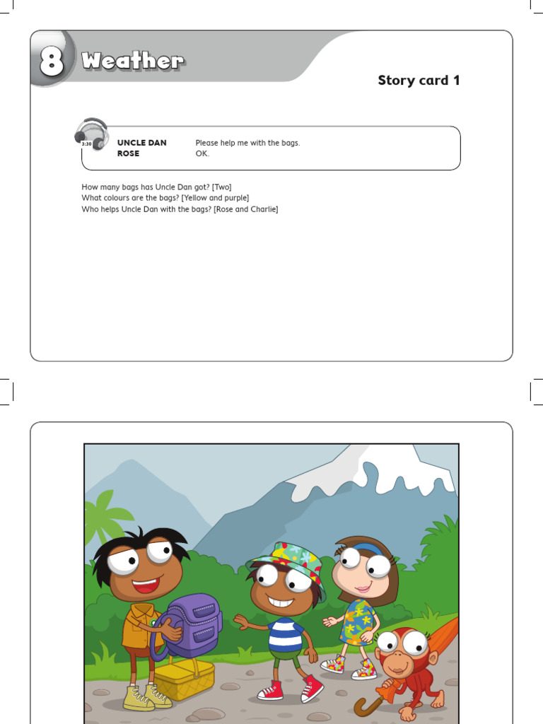 English Discovery G2 Story Cards Unit 8 | PDF
